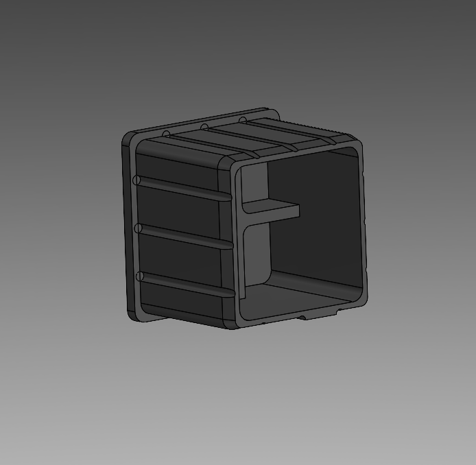 50mm X 50mm X 2mm SQUARE TUBING END CAP 3D PRINT - STEP FILE – Force 6 ...