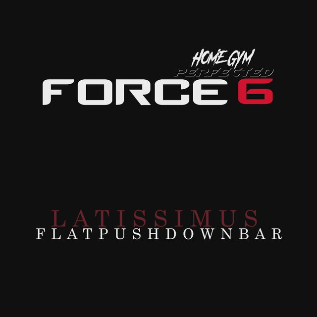 FLAT PUSHDOWN BAR, LAT & TRICEPS – Force 6 Fitness
